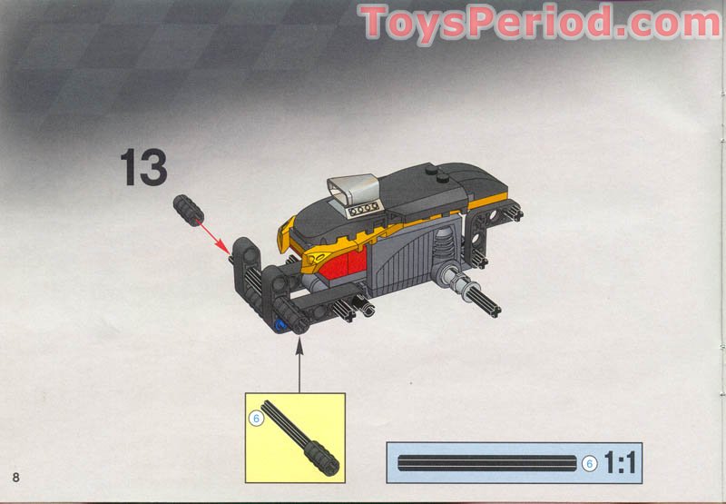 LEGO 8648 Buzz Saw Instructions and Parts List
