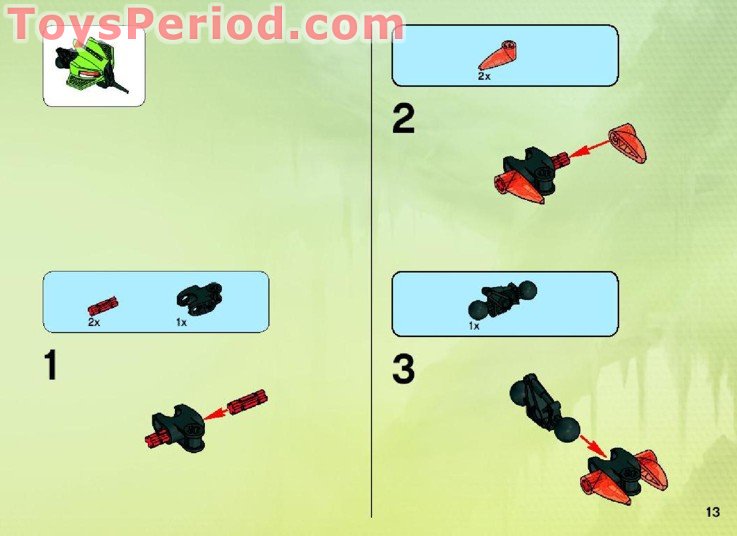 LEGO 8695 Gorast Instructions and Parts List