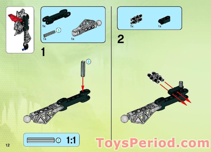 LEGO 8690 Toa Onua Instructions and Parts List