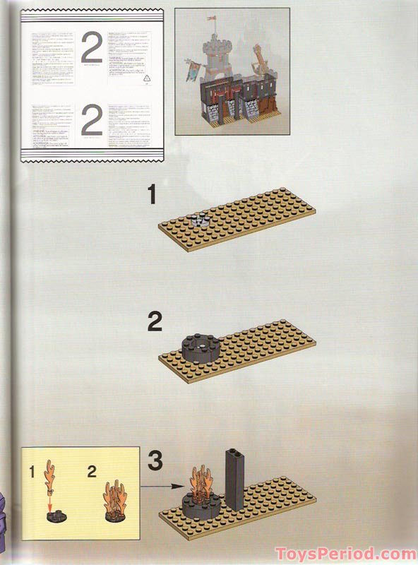 LEGO 8877 Vladek's Dark Fortress Instructions and Parts List