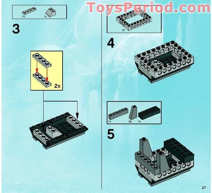 LEGO 8926 Toa Undersea Attack Instructions and Parts List