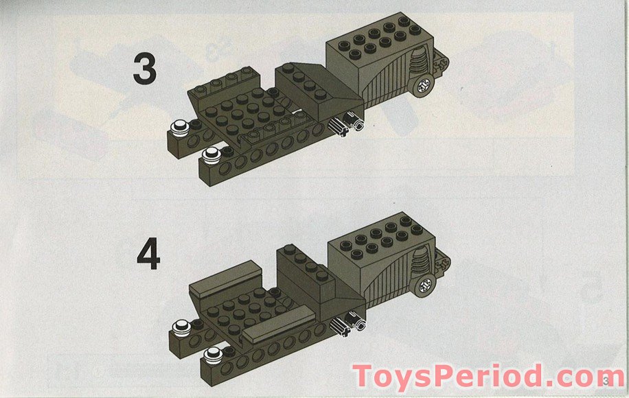 LEGO 8136 Fire Crusher Instructions and Parts List