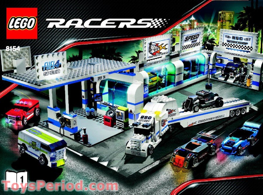 LEGO 8154 Brick Street Customs Instructions and Parts List