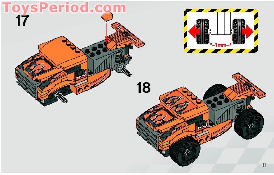 LEGO 8162 Race Rig Instructions and Parts List