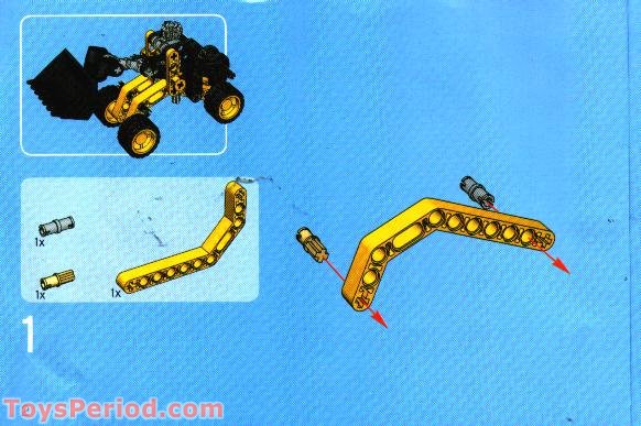 LEGO 8418 Mini Loader Instructions and Parts List