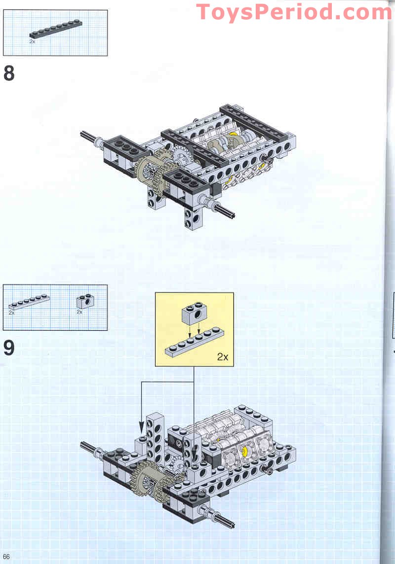 LEGO 8428 Turbo Command Instructions and Parts List