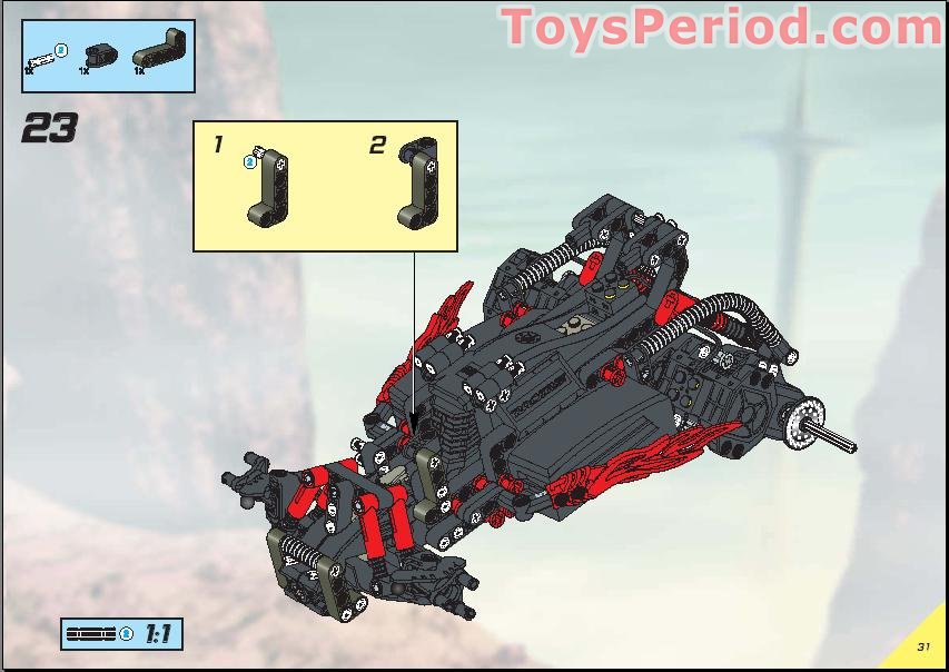 LEGO 8475 RC Race Buggy Instructions and Parts List