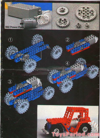 LEGO 948 Go-Kart Instructions and Parts List