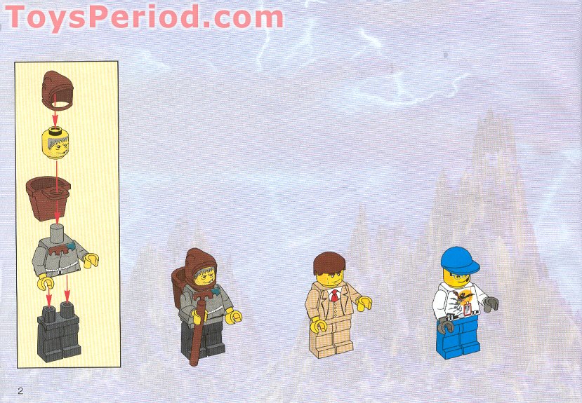 LEGO 1381 Vampire's Crypt Instructions and Parts List