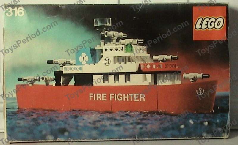 LEGO 316-1 Fire Fighter Boat Instructions and Parts List
