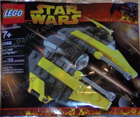 LEGO 6966-1 Jedi Starfighter - Mini Instructions and Parts List