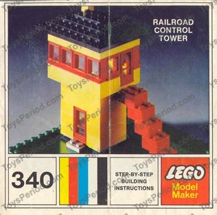 LEGO 340-3 Blockhouse Instructions and Parts List