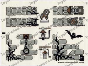 LEGO Sets with Part 1382stk01 Sticker Sheet for Set 1382 - Sheet 1 ...