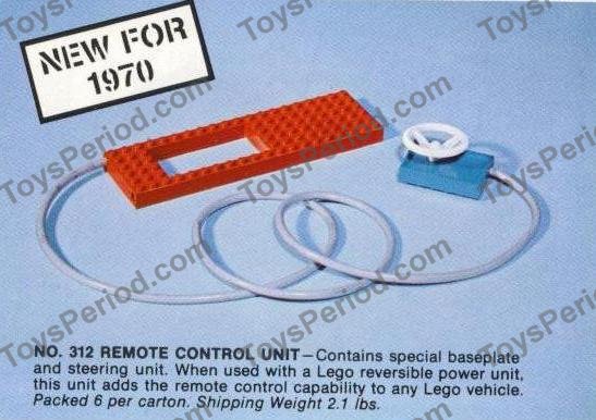 LEGO 312-1 Remote Control Supplement Set Parts List