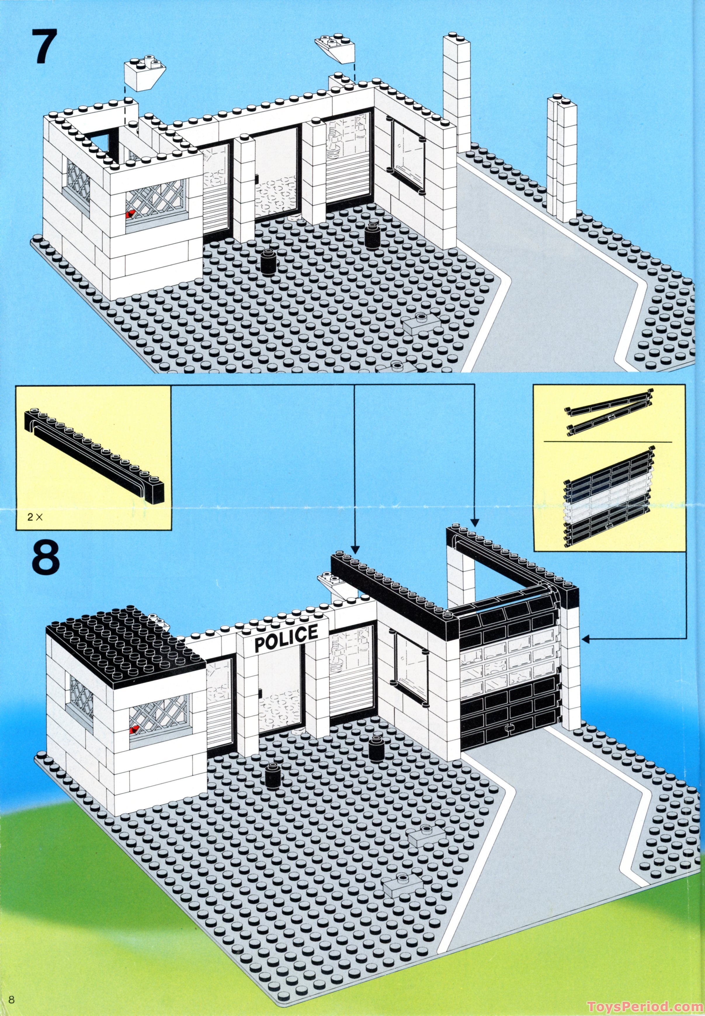 LEGO 6386 Police Command Base Instructions and Parts List