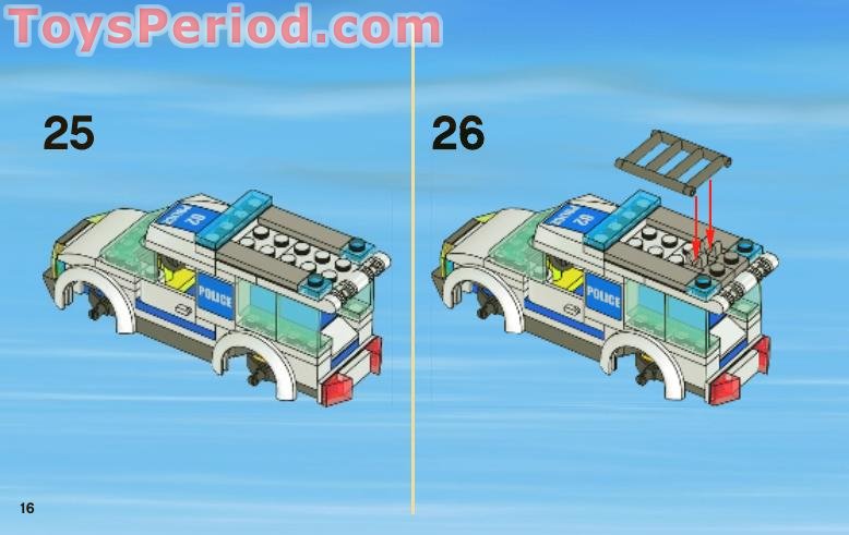 LEGO 7498 Police Station Instructions and Parts List