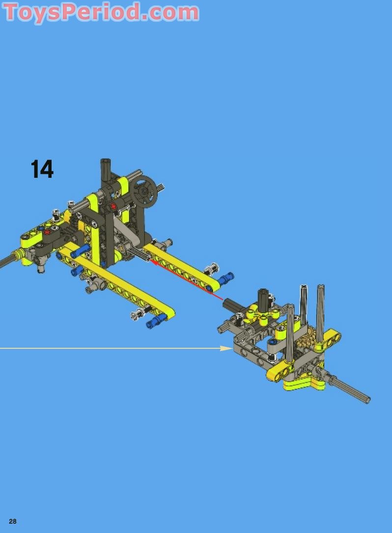 LEGO 8069 Backhoe Loader Instructions and Parts List