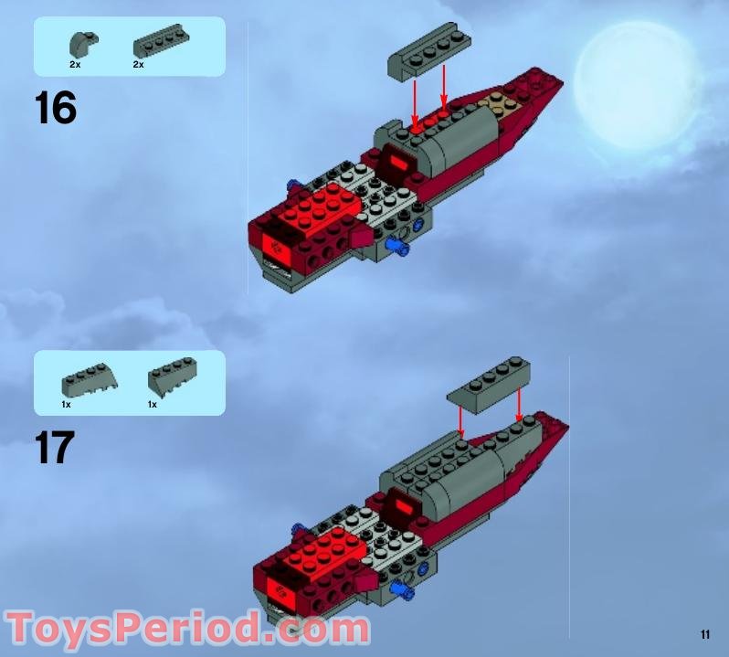 LEGO 9467 The Ghost Train Instructions and Parts List