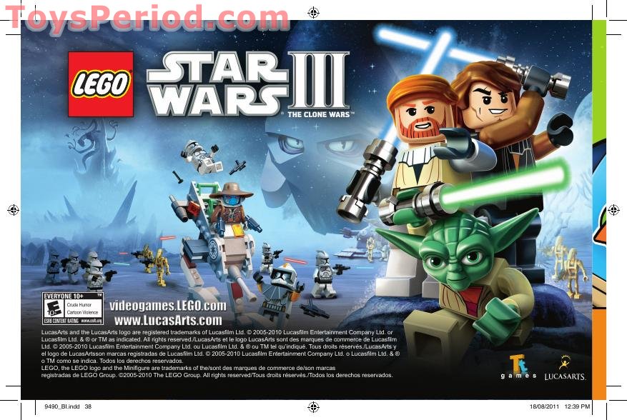 LEGO 9490 Droid Escape Instructions and Parts List