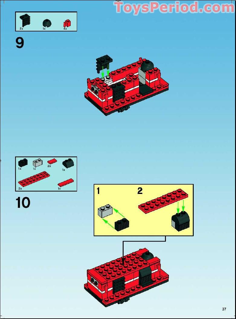LEGO 10183 Hobby Train Set Instructions and Parts List