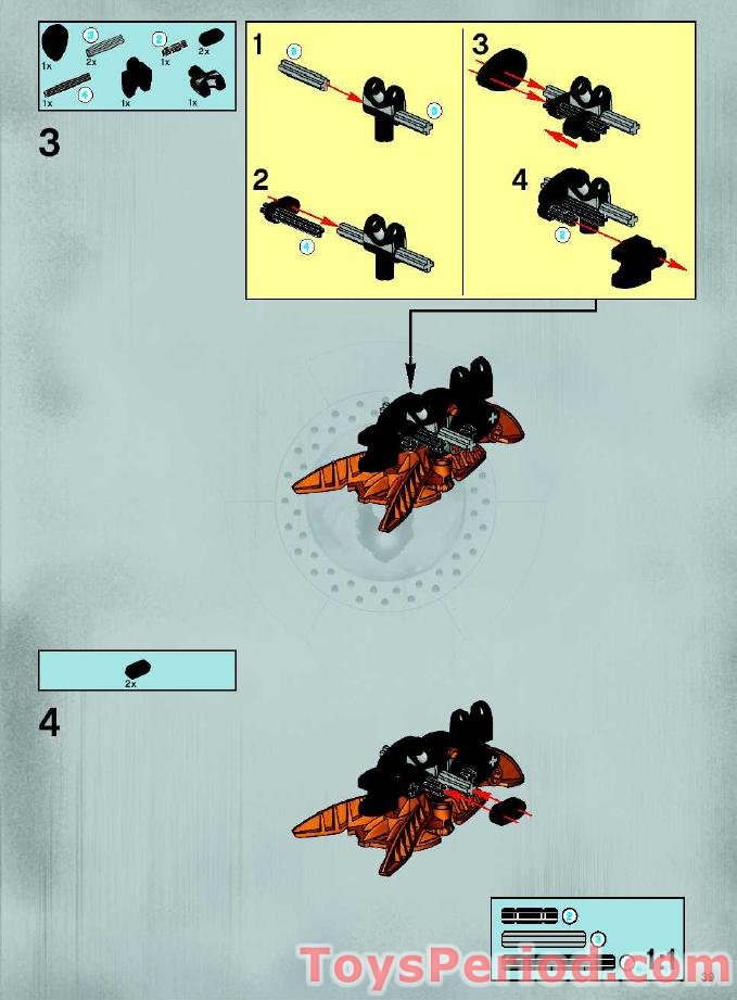 LEGO 10204 Vezon and Kardas Instructions and Parts List