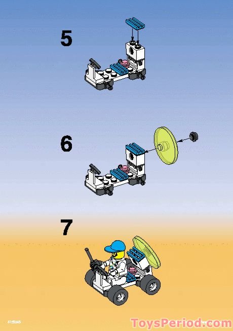 LEGO 3068 Kabaya Promotional Set - Radar Buggy Instructions and Parts List