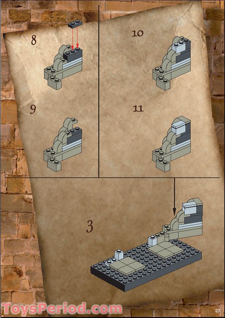 LEGO 4730 Chamber of Secrets Instructions and Parts List
