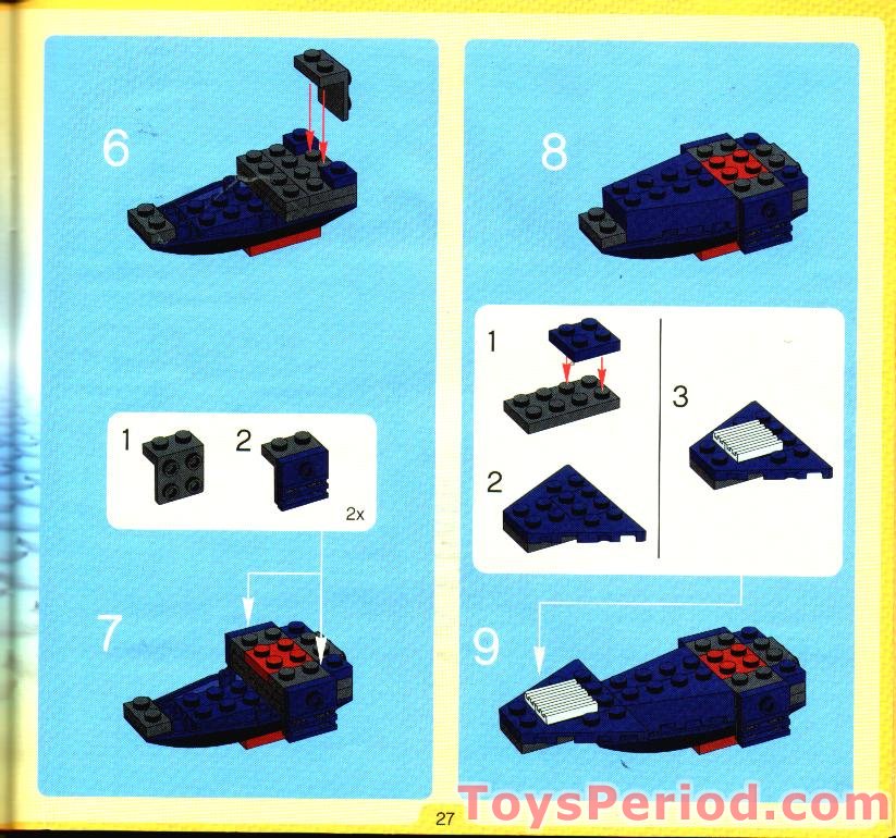 LEGO 4506 Deep Sea Predators Instructions and Parts List