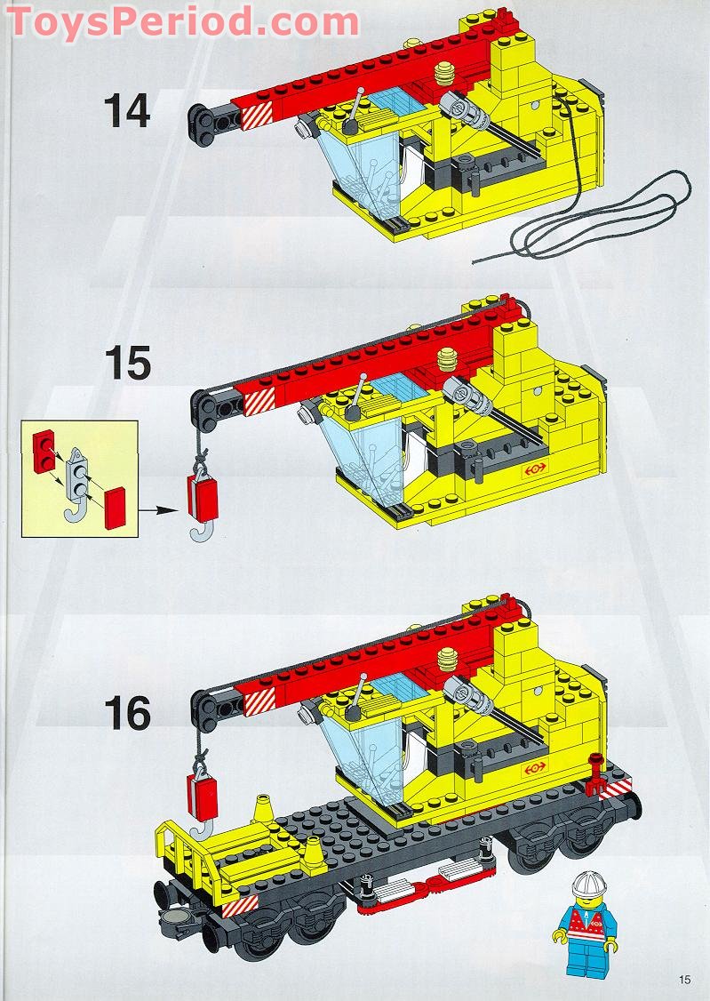 LEGO 4552 Cargo Crane Instructions and Parts List