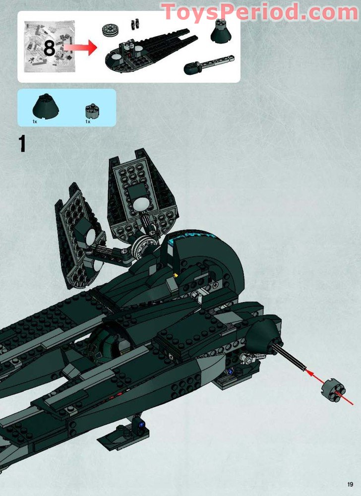 LEGO 7672 Rogue Shadow Instructions and Parts List