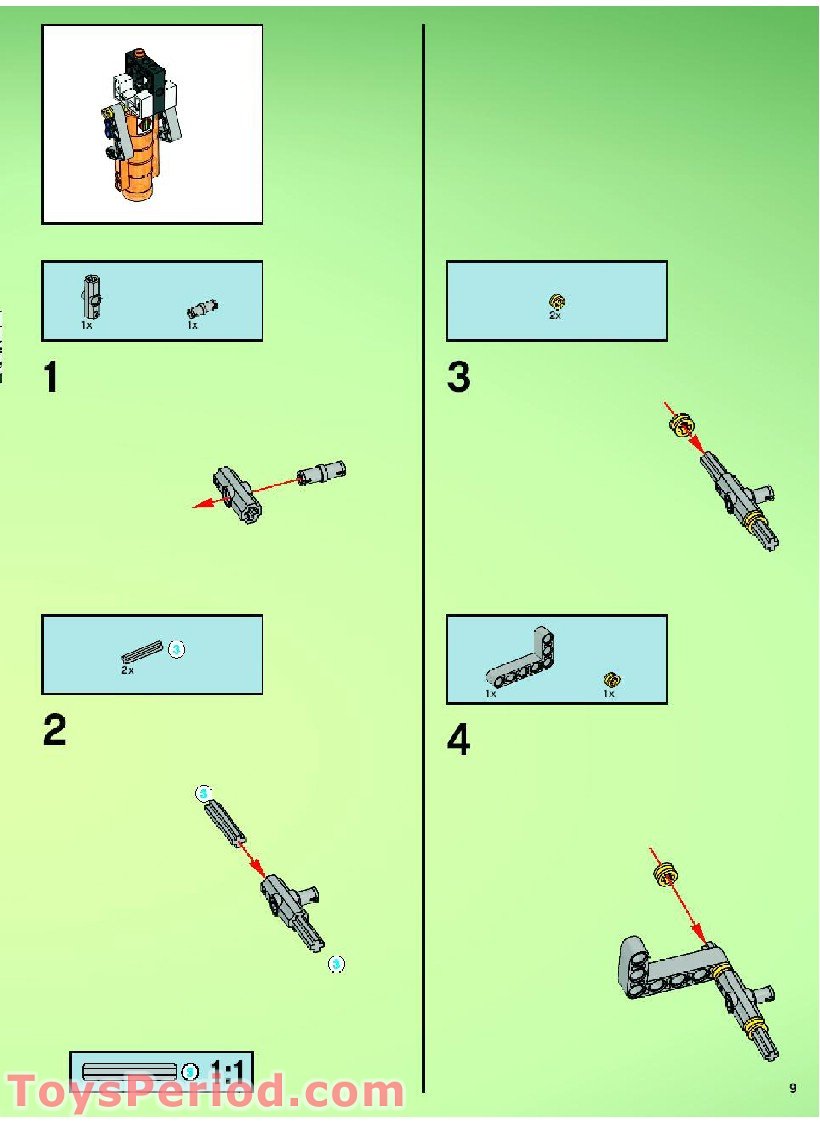 LEGO 7690 MB-01 Eagle Command Base Instructions and Parts List