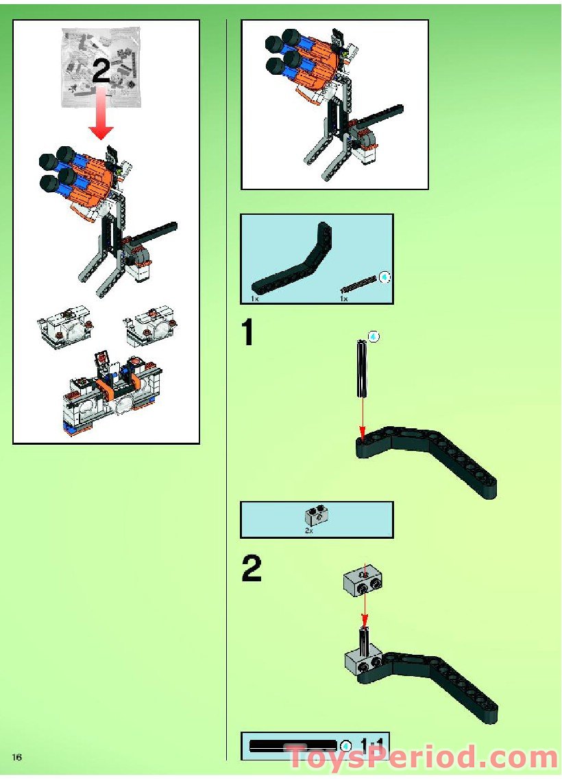 LEGO 7690 MB-01 Eagle Command Base Instructions and Parts List