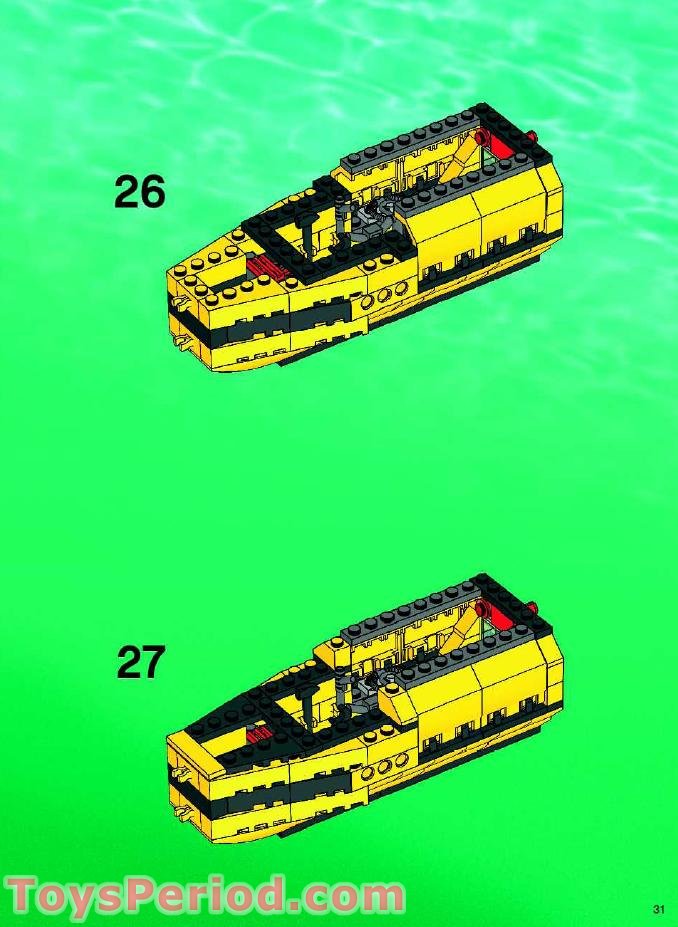 LEGO 7774 Crab Crusher Instructions and Parts List