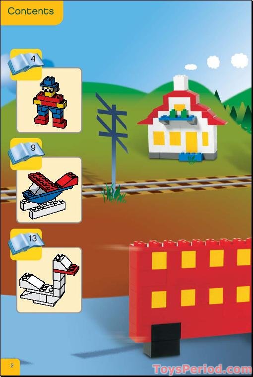 LEGO 7793 LEGO Standard Starter Set Instructions and Parts List