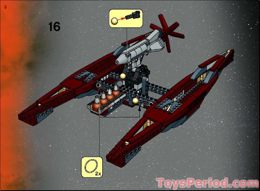 LEGO 7260 Wookiee Catamaran Instructions and Parts List