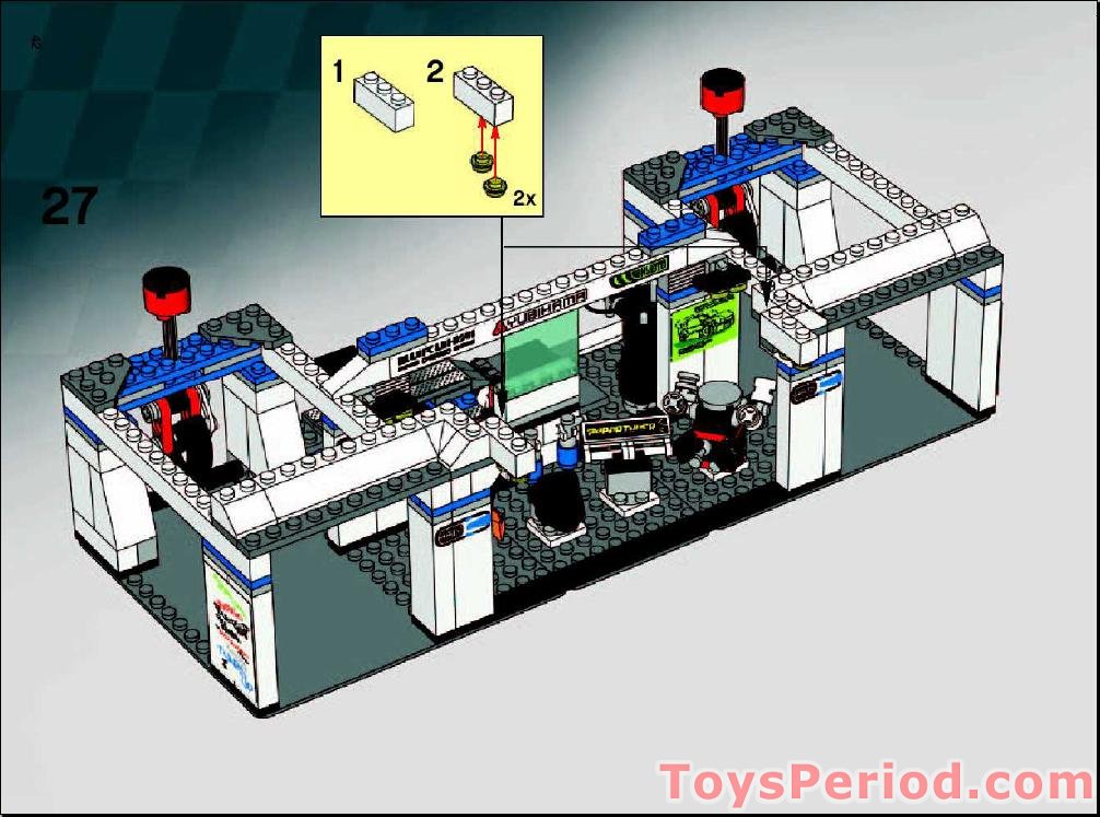 LEGO 8681 Tuner Garage Instructions and Parts List