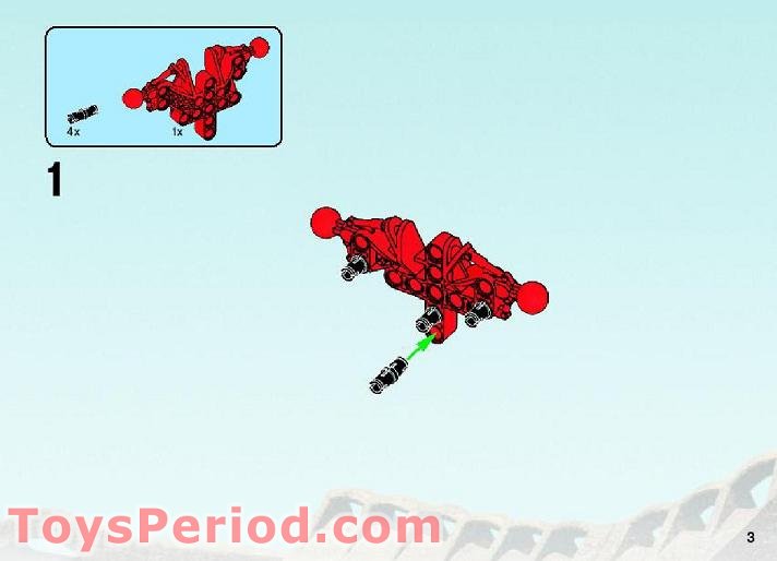 LEGO 8985 Ackar Instructions and Parts List