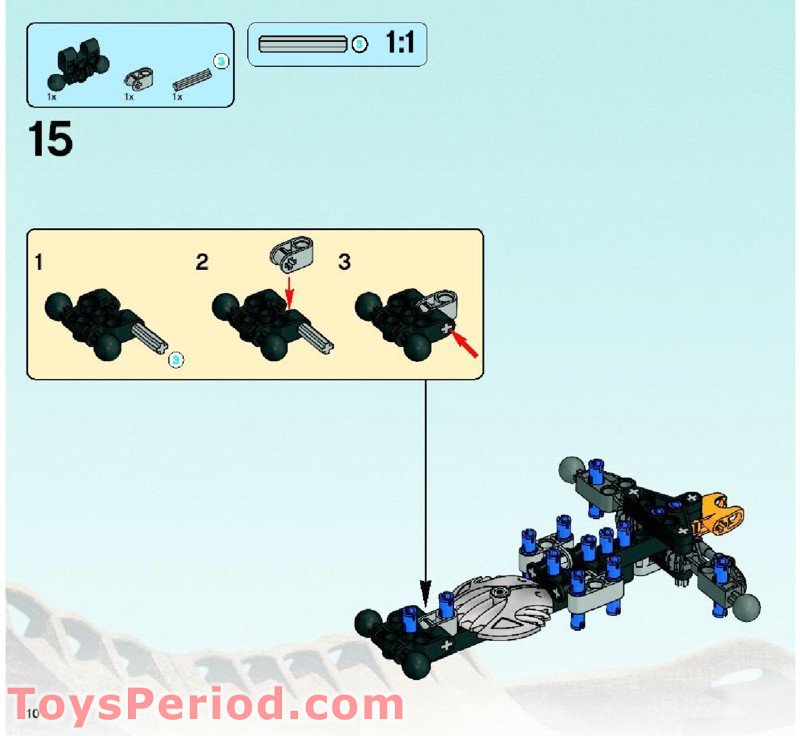 LEGO 8998 Toa Mata Nui Instructions and Parts List