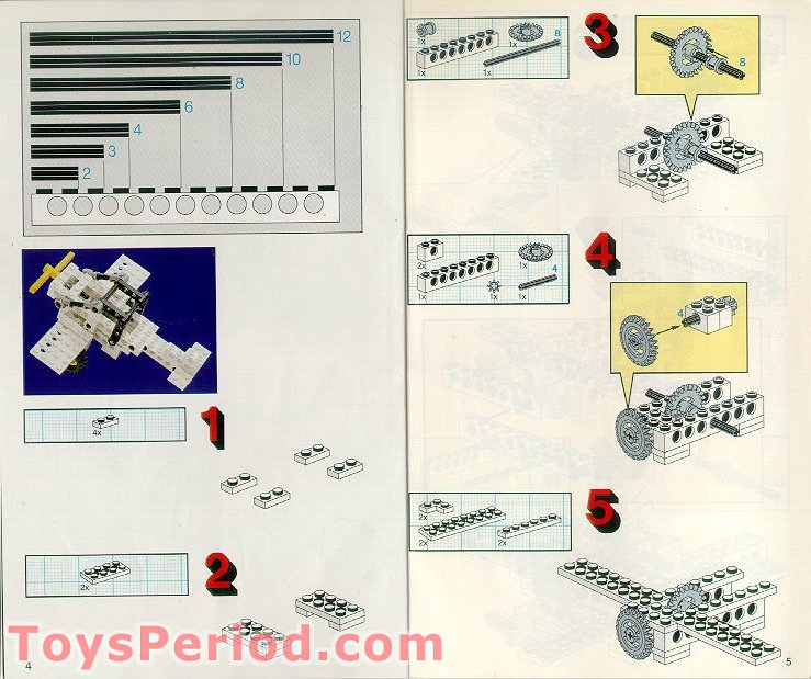 LEGO 8022 Technic Starter Set Instructions and Parts List