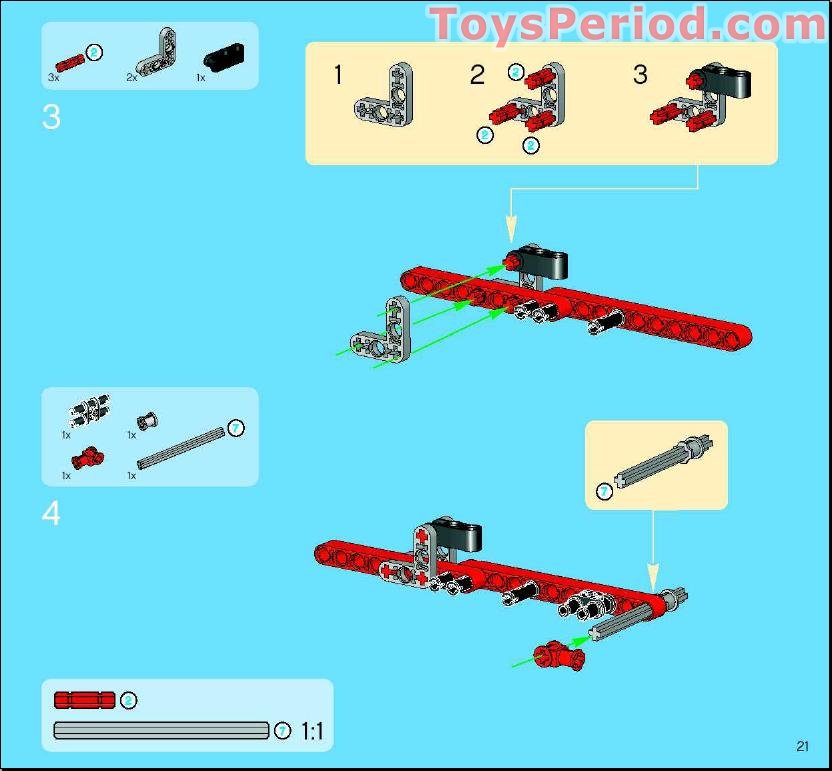 LEGO 8283 Telehandler (Front End Loader) Instructions and Parts List