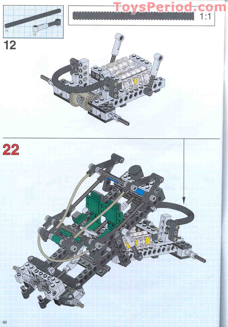LEGO 8428 Turbo Command Instructions and Parts List