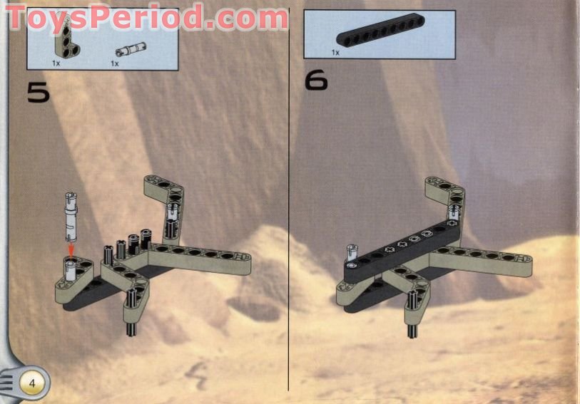 LEGO 8548 Nui-Jaga Instructions and Parts List