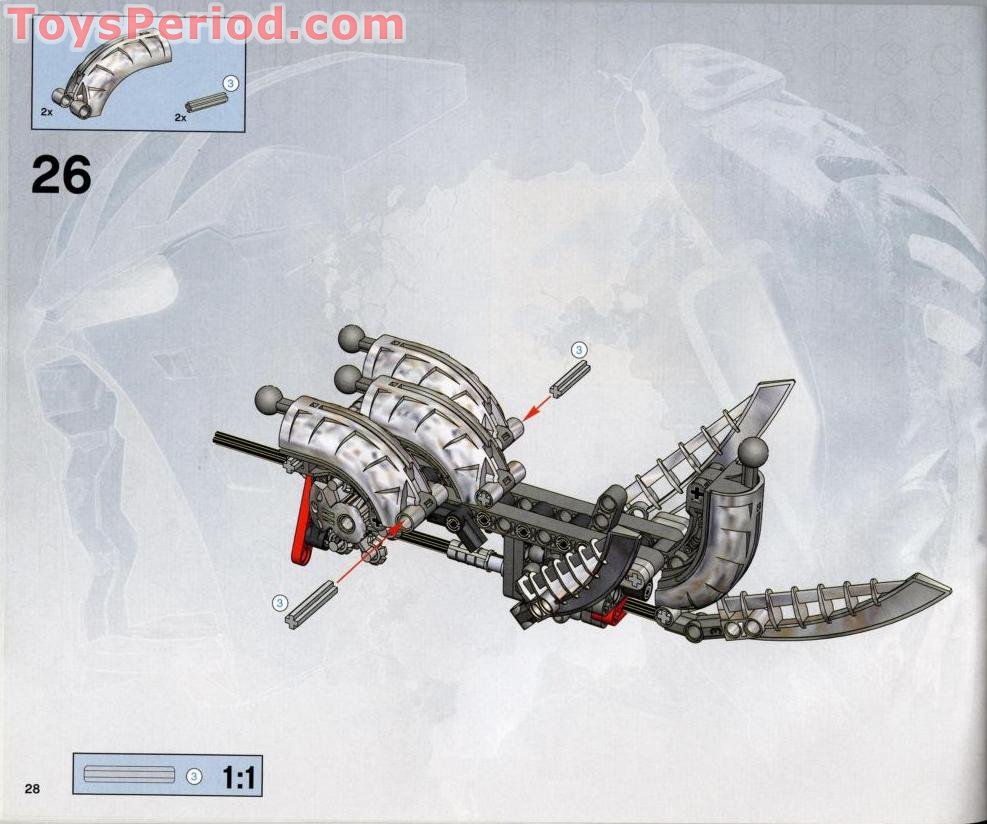 LEGO 8596 Takanuva Instructions and Parts List