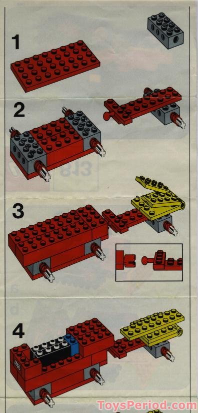 LEGO 813-2 Gear Bulldozer Set Instructions and Parts List