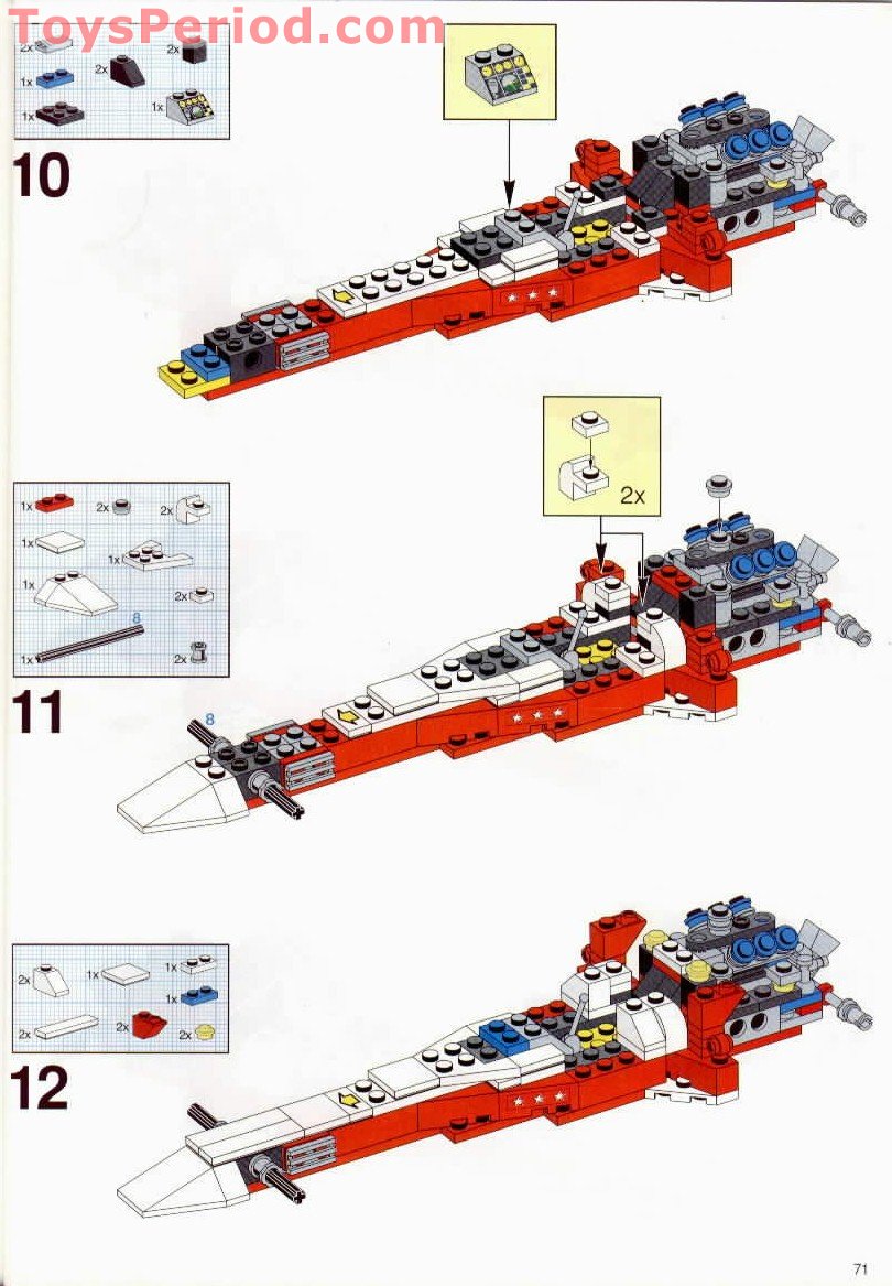 LEGO 5591 Mach II Red Bird Rig Instructions and Parts List