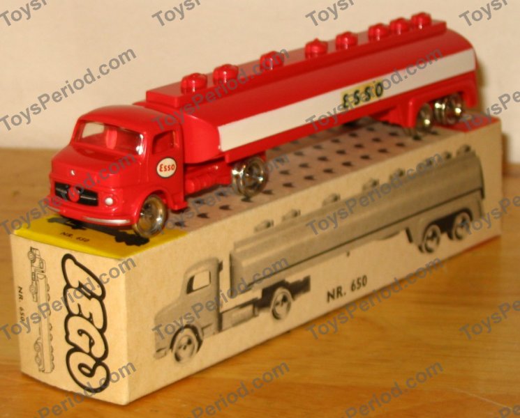 LEGO 650-2 HO Scale Mercedes Esso Tanker Truck Set Parts List