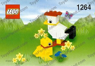 LEGO 1264 Easter Chicks Instructions and Parts List