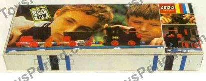 LEGO 722-2 12v Electric Train with 2 Wagons Instructions and Parts List