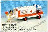 LEGO 6680 Ambulance Instructions and Parts List