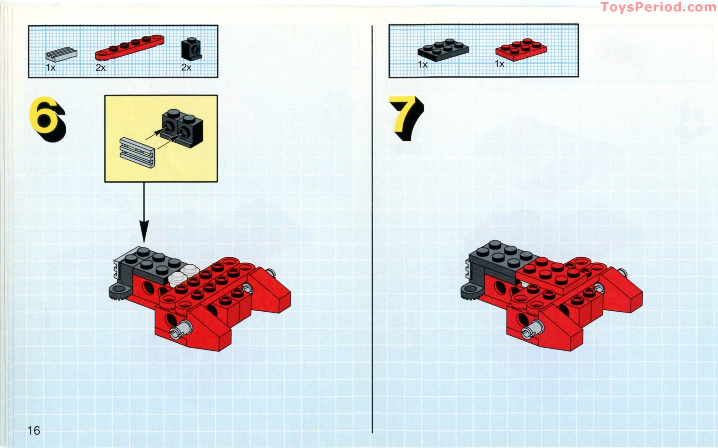 LEGO 8210 Nitro GTX Bike Instructions and Parts List